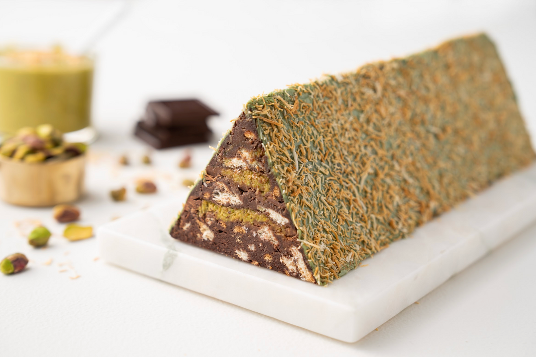 Dubai Chocolate Mosaic Cake – Mosaic Cakes